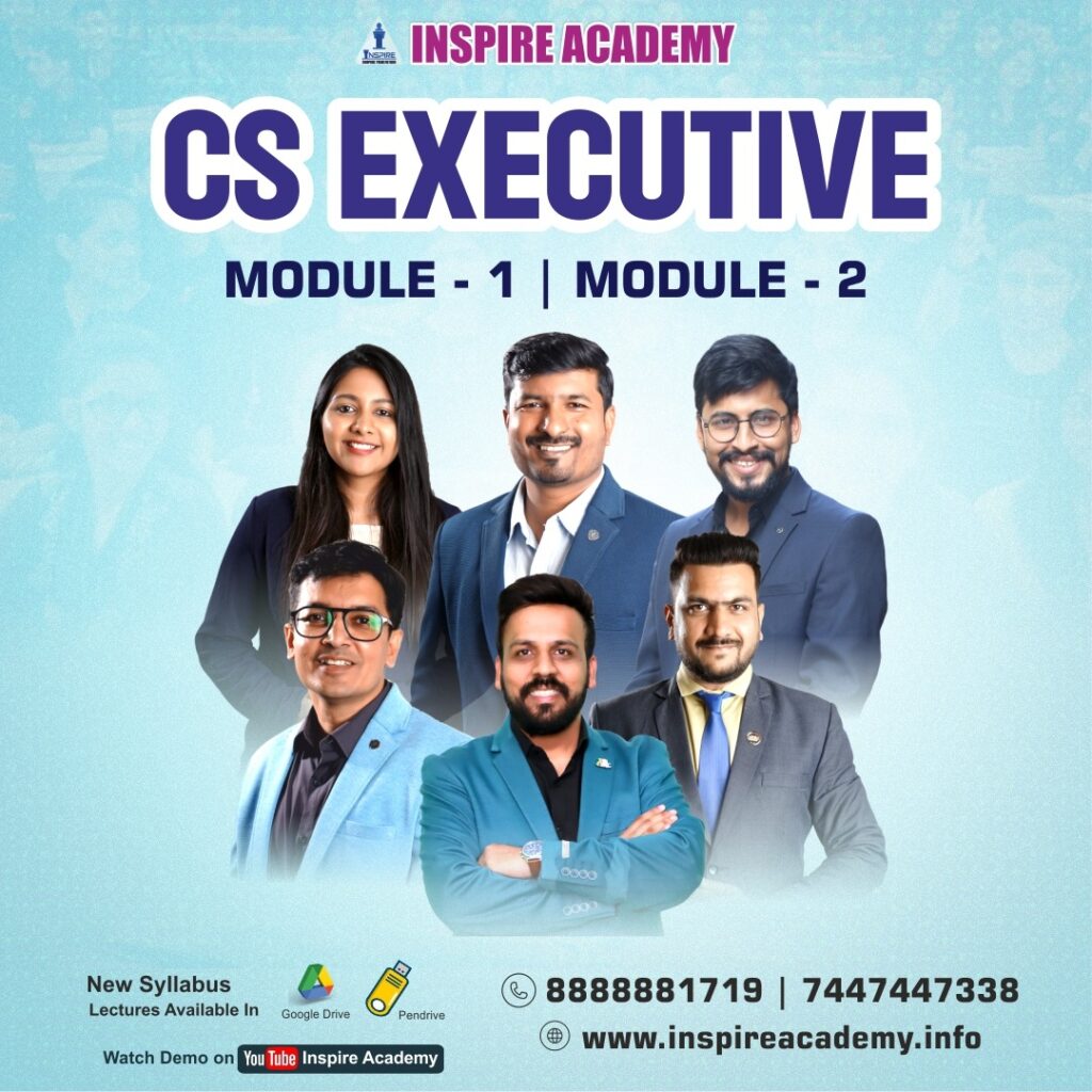 CS Executive Subject Wise Classes | Learn With Inspire Academy
