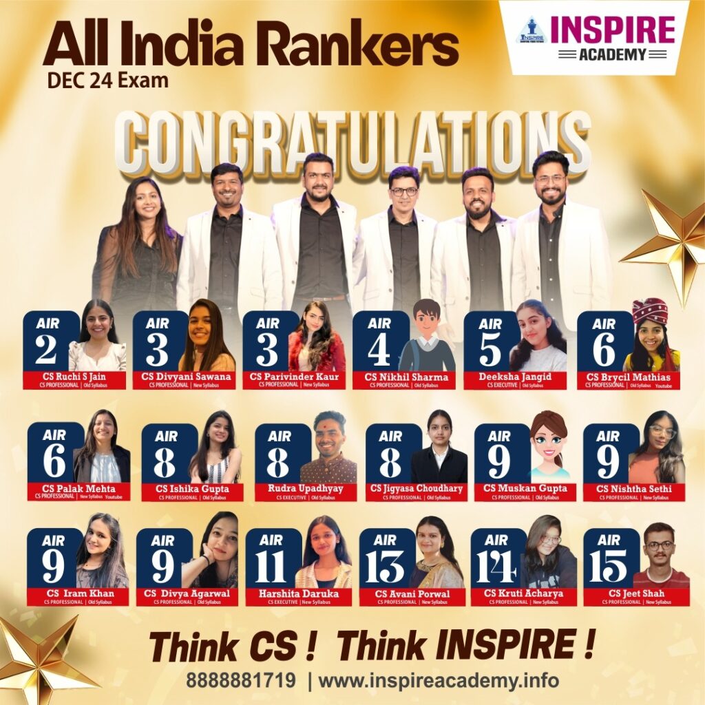 CS Executive-CAFM - Inspire Academy