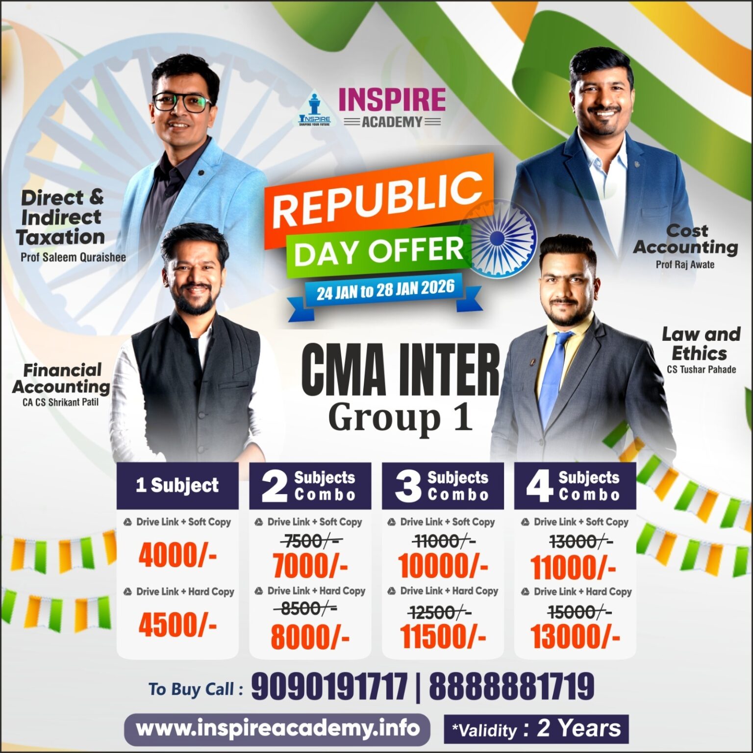 CMA Inter Coaching Pune | CMA Experts At Inspire Academy