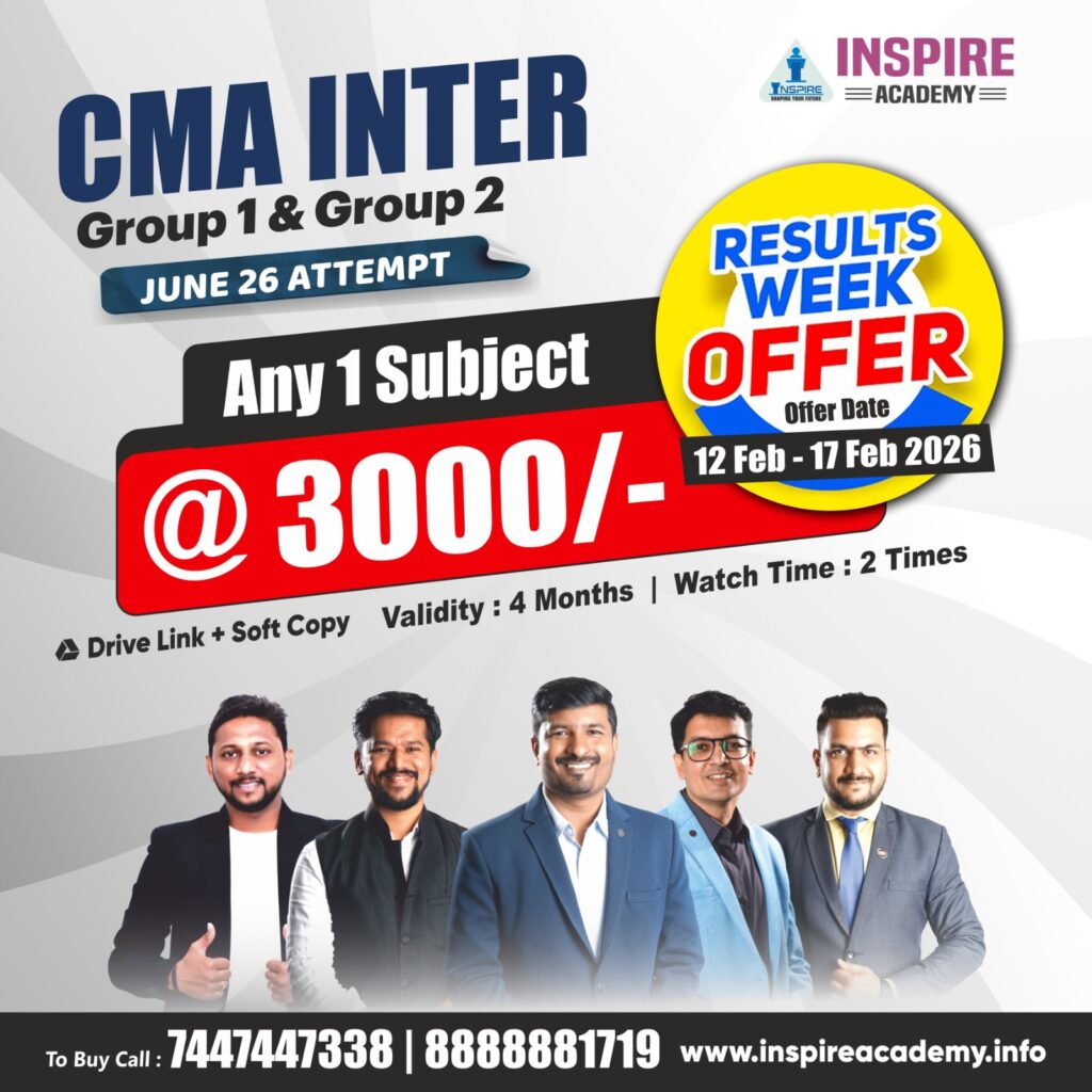 CMA Inter Classes | Learn With Inspire Academy Pune