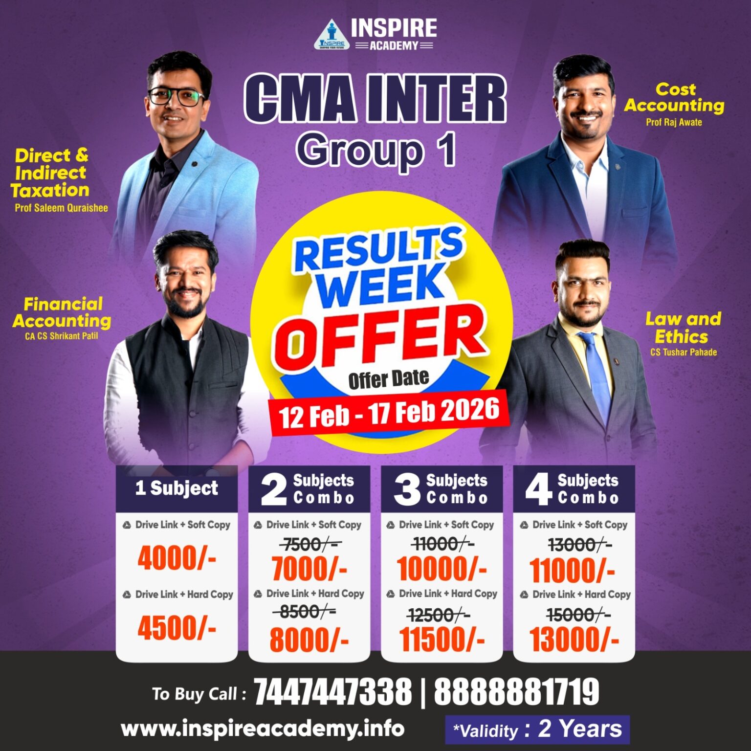 CMA Inter Classes | Learn With Inspire Academy Pune