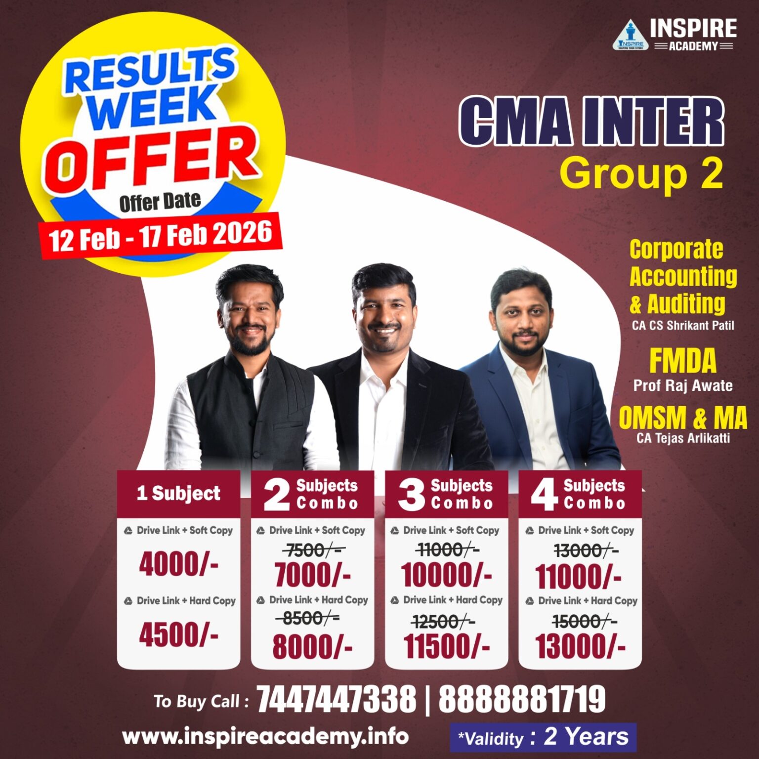 CMA Inter Classes | Learn With Inspire Academy Pune